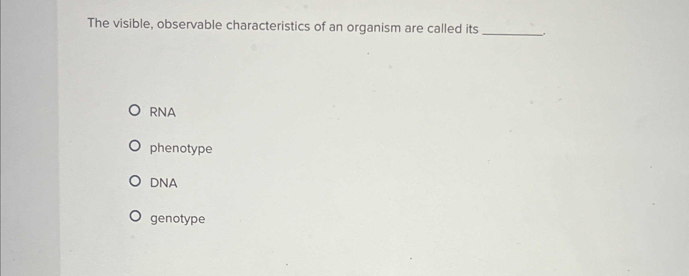 Solved The visible, observable characteristics of an | Chegg.com