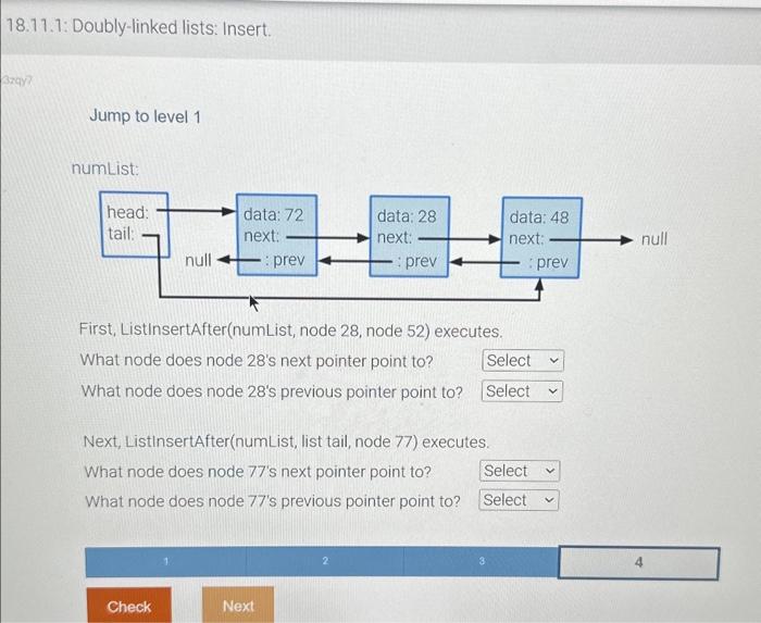 Solved Jump to level 1 First, ListinsertAfter(numList, node | Chegg.com