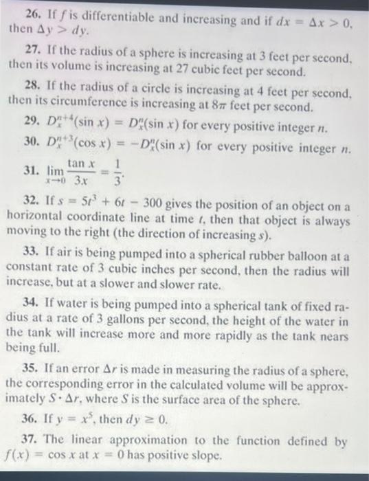 Solved Need help figuring out which is true or false. The | Chegg.com