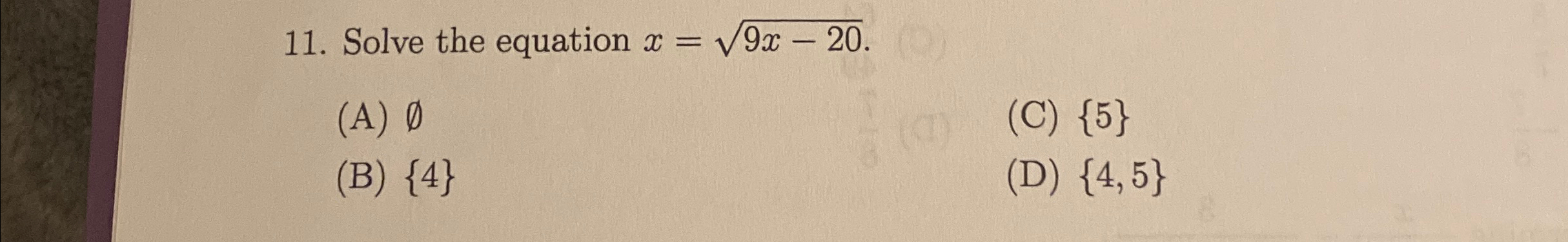 Solved Solve the equation | Chegg.com