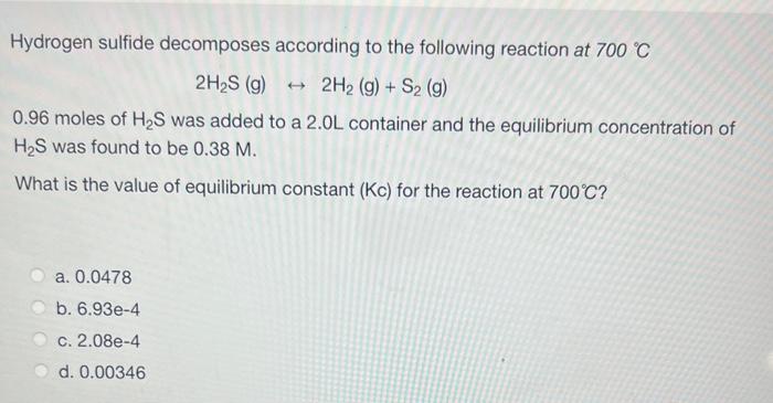 Solved Water gas, a mixture of H2 and CO, is an important | Chegg.com