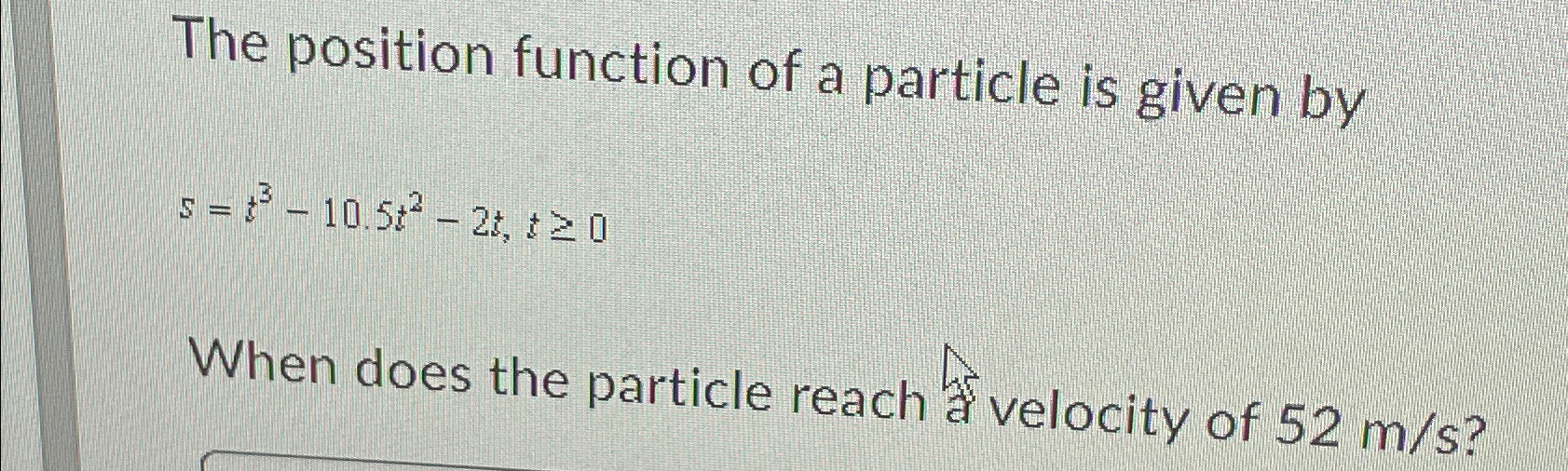 Solved The position function of a particle is given | Chegg.com
