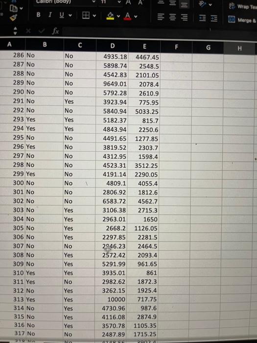 Using the Food and Travel Spending.xlsx data, select | Chegg.com
