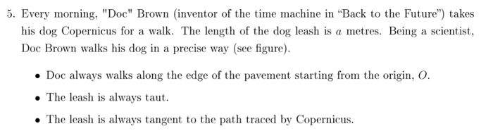 5. Every morning, "Doc" Brown (inventor of the time | Chegg.com