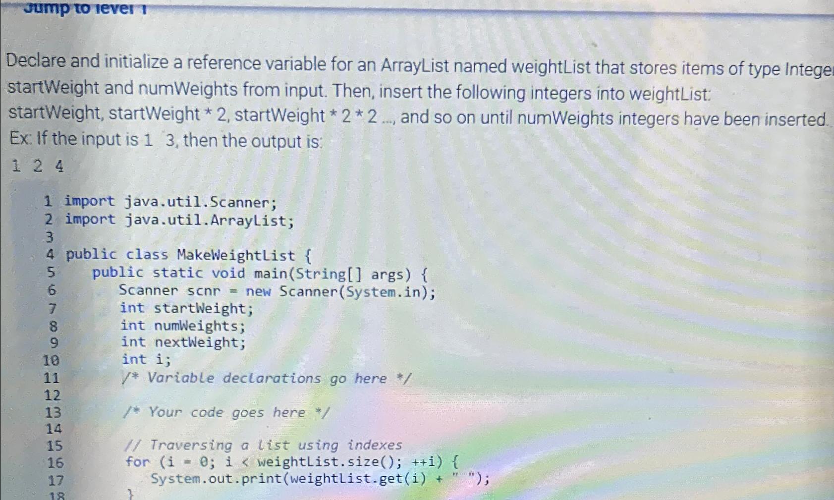 Solved Jump to iever IDeclare and initialize a reference | Chegg.com