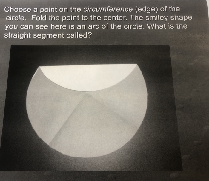 Solved Choose a point on the circumference (edge) of the | Chegg.com