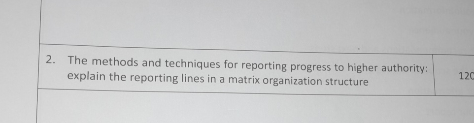 Solved The methods and techniques for reporting progress to | Chegg.com