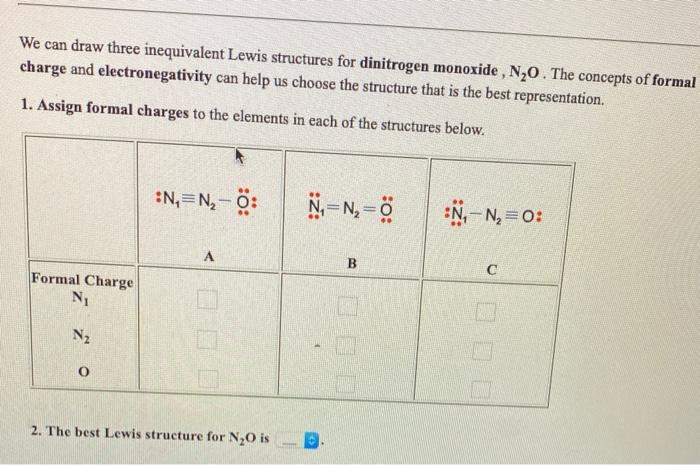 Solved We can draw three inequivalent Lewis structures for | Chegg.com