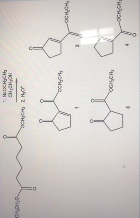 Solved 1. NaOCH2CH3 CH3CH2OH CH3CH20. OCH2CH3 2. H30* | Chegg.com