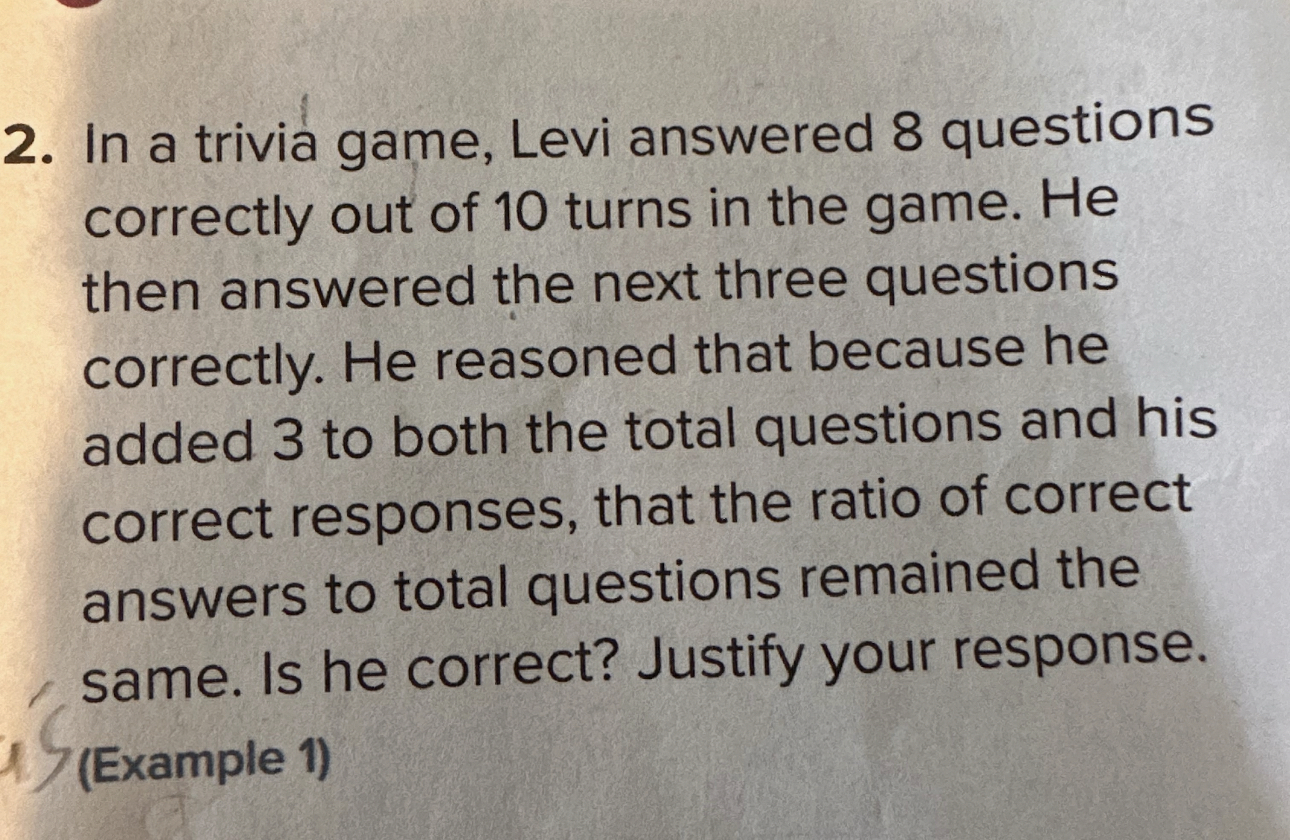 Solved In a trivia game, Levi answered 8 ﻿questions | Chegg.com