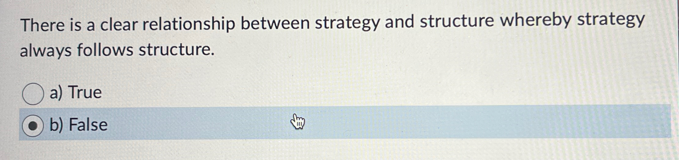 Solved There is a clear relationship between strategy and | Chegg.com