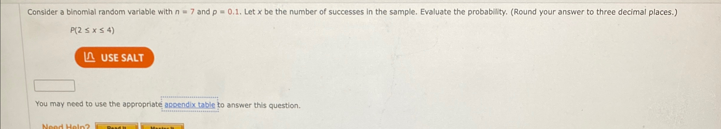 Solved Consider A Binomial Random Variable With N7 And P 7184