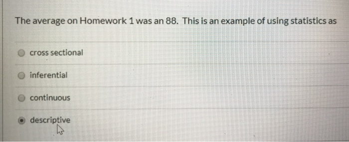 Solved The average on homework 1 was an 88. this is an | Chegg.com