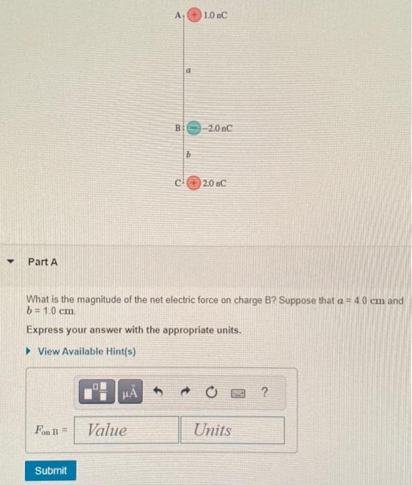 Solved What is the magnitude of the net electric force on | Chegg.com