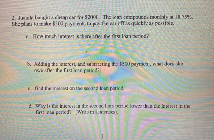 Solved 5.4 & 5.5 Simple/Compound Interest Project 1. On | Chegg.com