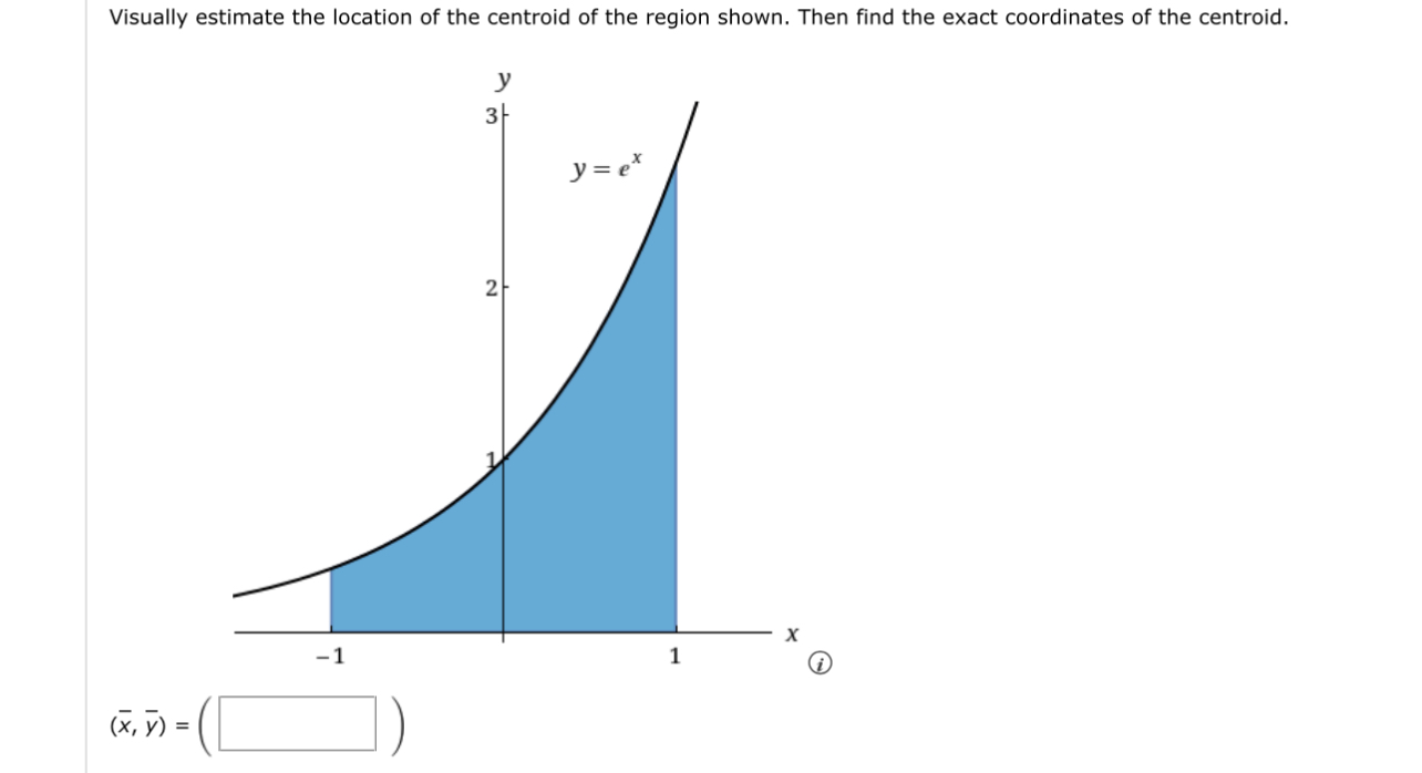 Solved Visually estimate the location of the centroid of the | Chegg.com