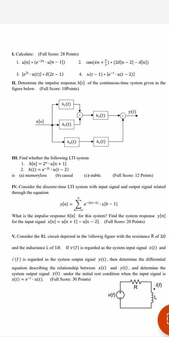 Solved 1. Calculate: (Full Score: 28 Points) 1. | Chegg.com