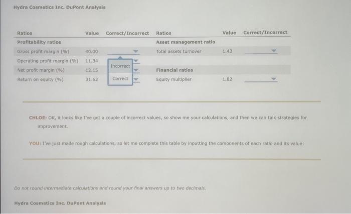 Solved 9. An analysis of company performance using Dupont | Chegg.com