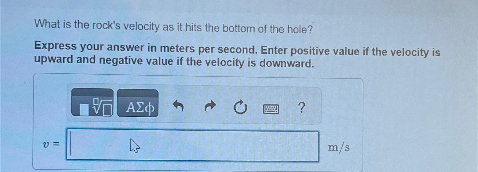 A rock is tossed straight up with a speed of 24ms. | Chegg.com