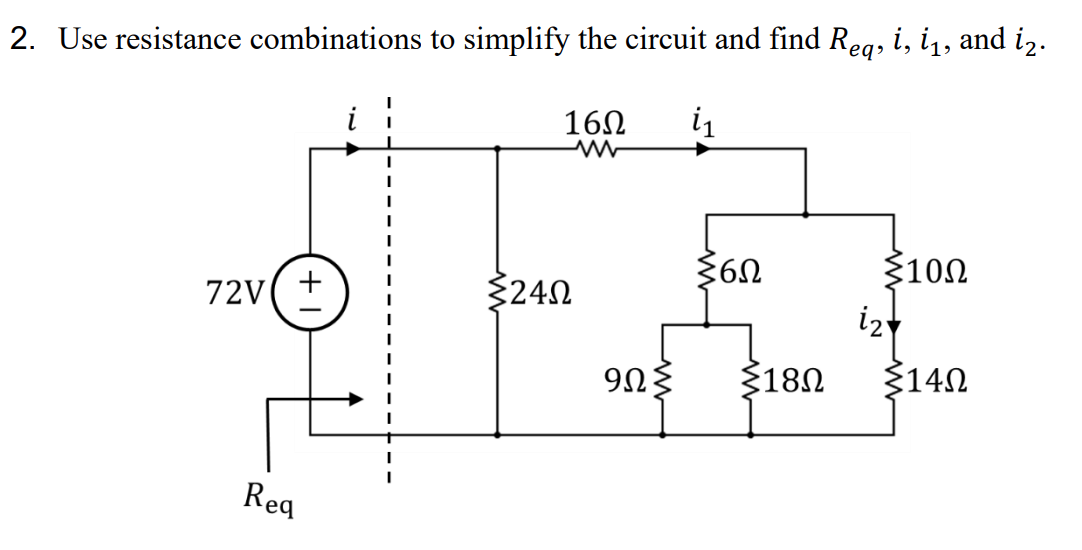 Use resistance combinations to simplify the circuit | Chegg.com
