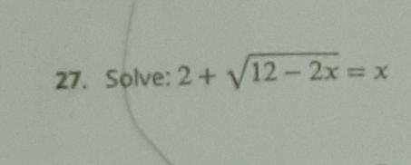 Solved Solve: 2+12-2x2=x | Chegg.com
