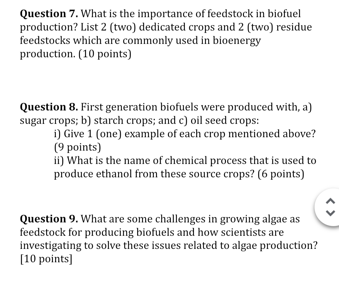 Solved Question 7. ﻿What is the importance of feedstock in | Chegg.com
