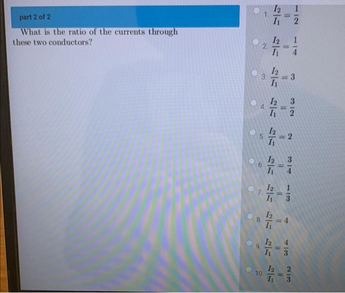 Solved part 1 of 2 R1R2=34 Consider two cylindrical | Chegg.com