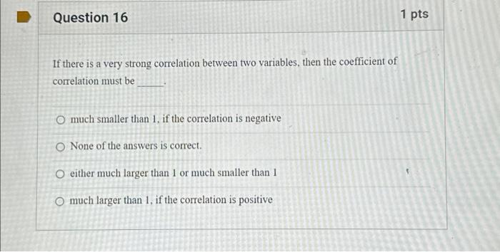 Solved If there is a very strong correlation between two | Chegg.com