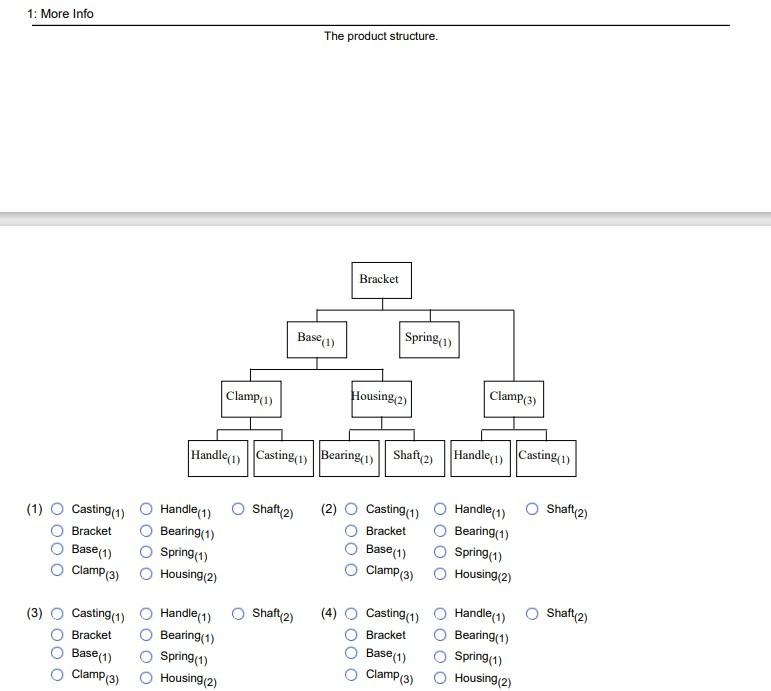 Solved 1. You have developed the following simple product | Chegg.com