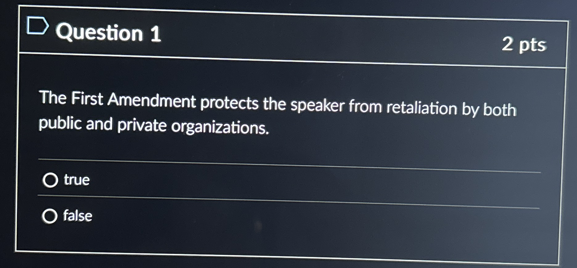 Solved Question 12 ﻿ptsThe First Amendment protects the | Chegg.com