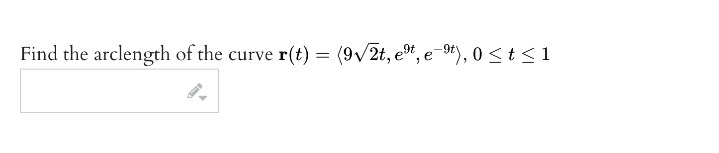 Solved Find the arclength of the curve r(t)=