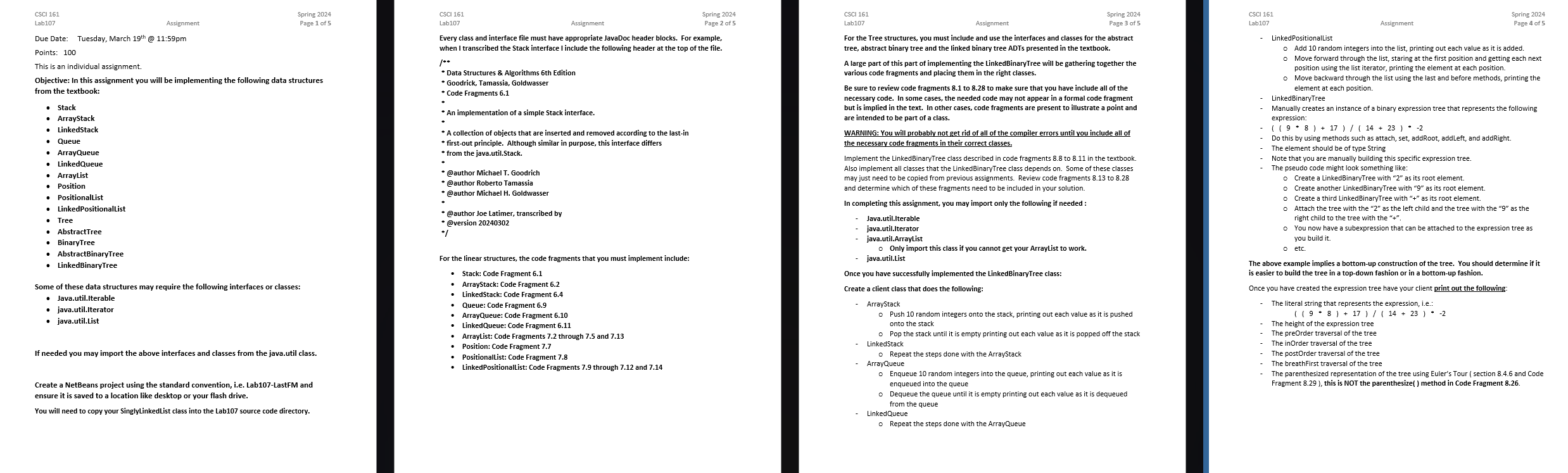 Solved Please code using Java - ﻿all information is | Chegg.com