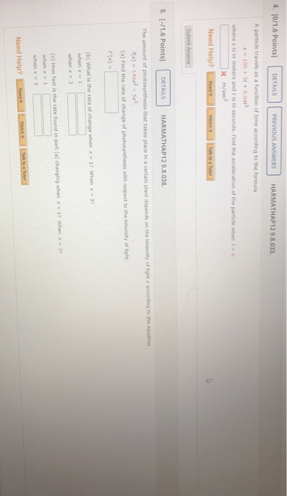 Solved 4. (0/1.6 Points) DETAILS PREVIOUS ANSWERS | Chegg.com Solved 4. (0/1.6 Points) DETAILS PREVIOUS ANSWERS | Chegg.com