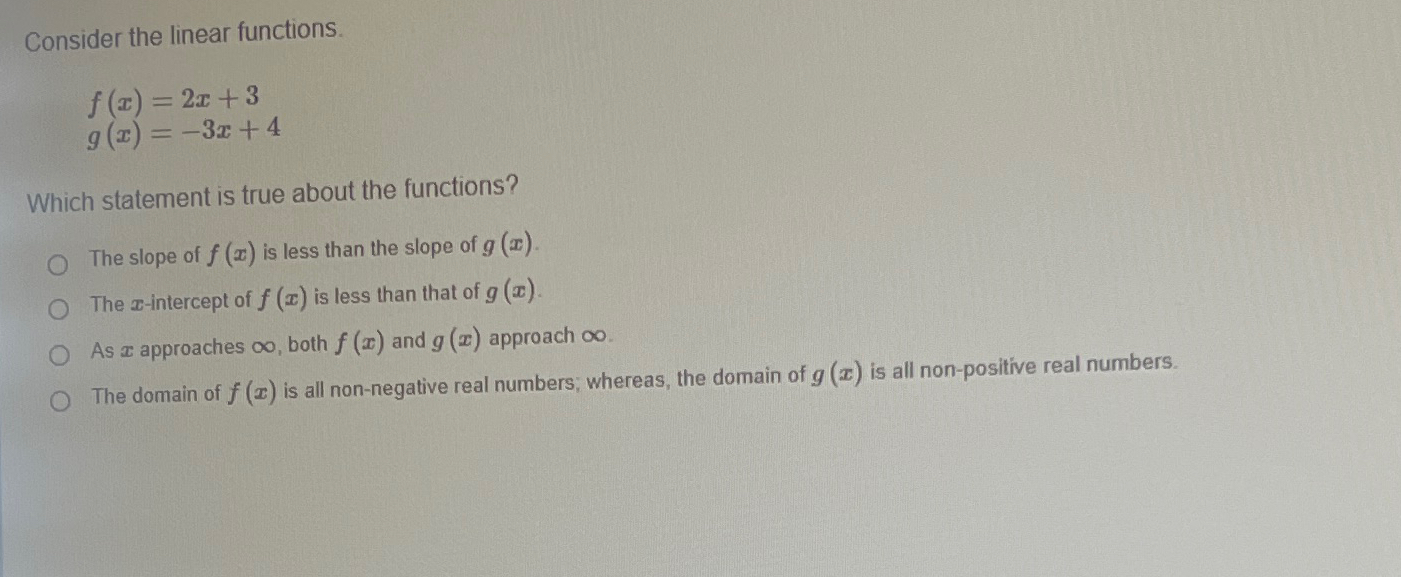 Solved Consider the linear | Chegg.com