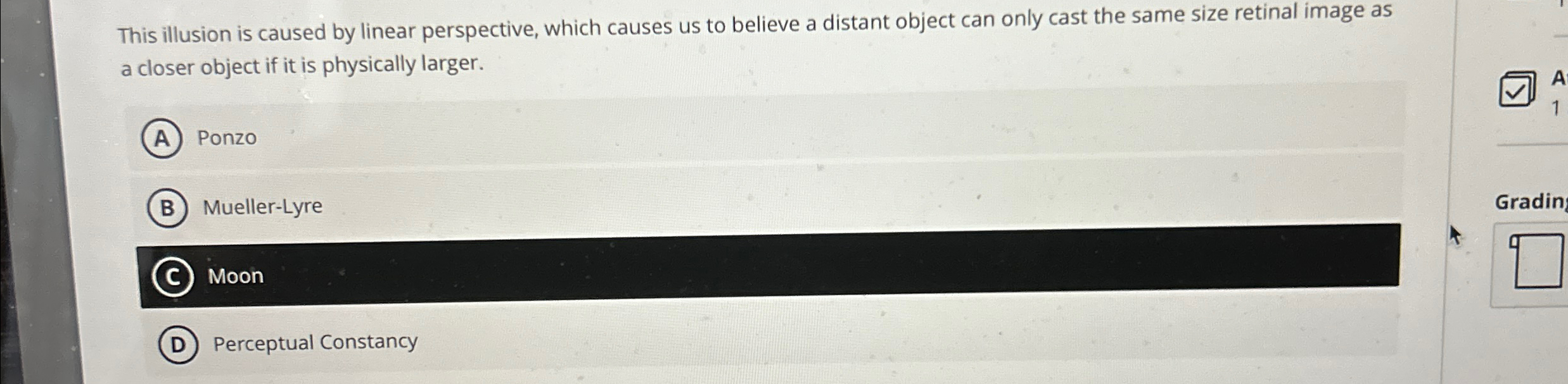 Solved This illusion is caused by linear perspective, which | Chegg.com