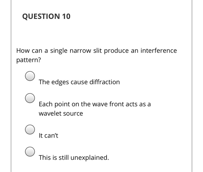 Solved QUESTION 4 In circular aperture diffraction, how does | Chegg.com