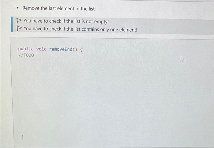 Solved - Printing all element in the list public void | Chegg.com