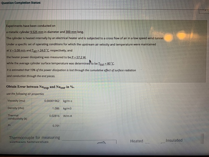 Solved Question Completion Status: Experiments have been | Chegg.com