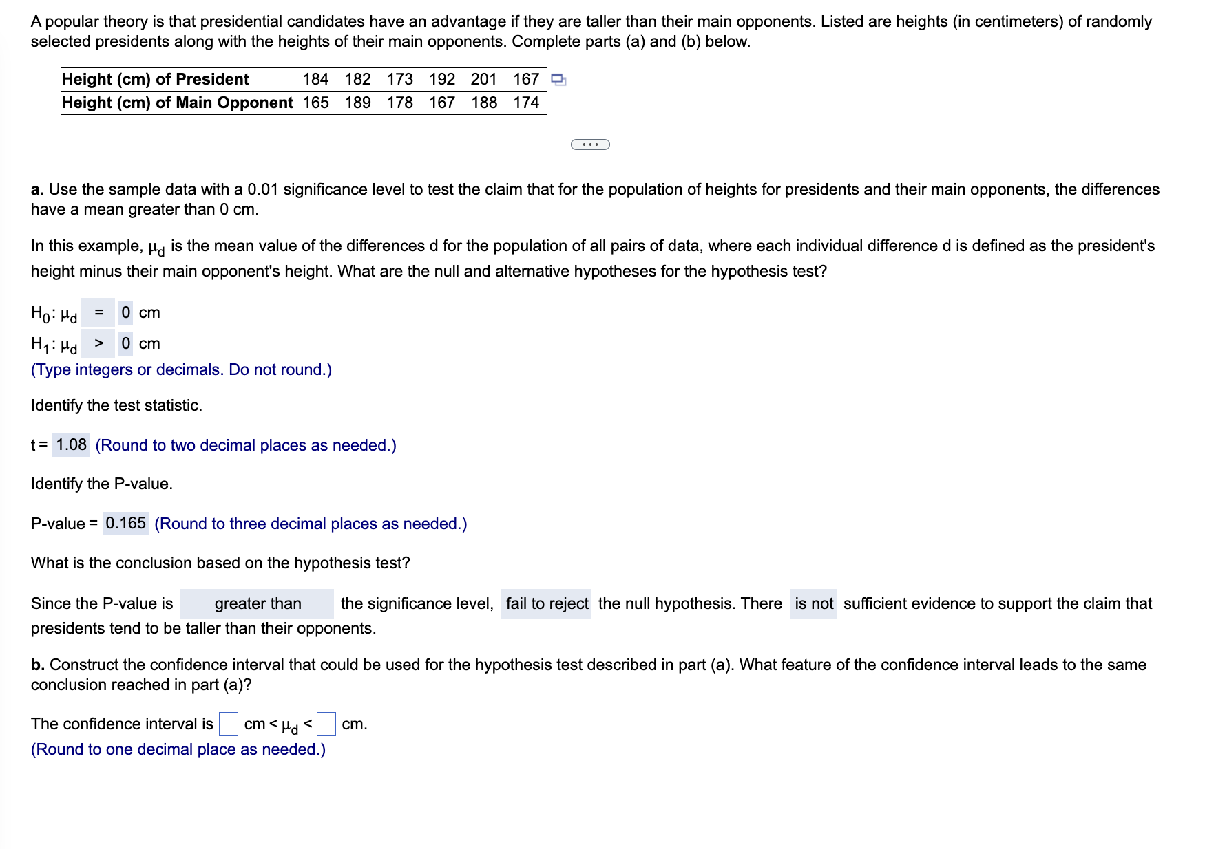 Solved b. ﻿Construct the confidence interval that could be | Chegg.com