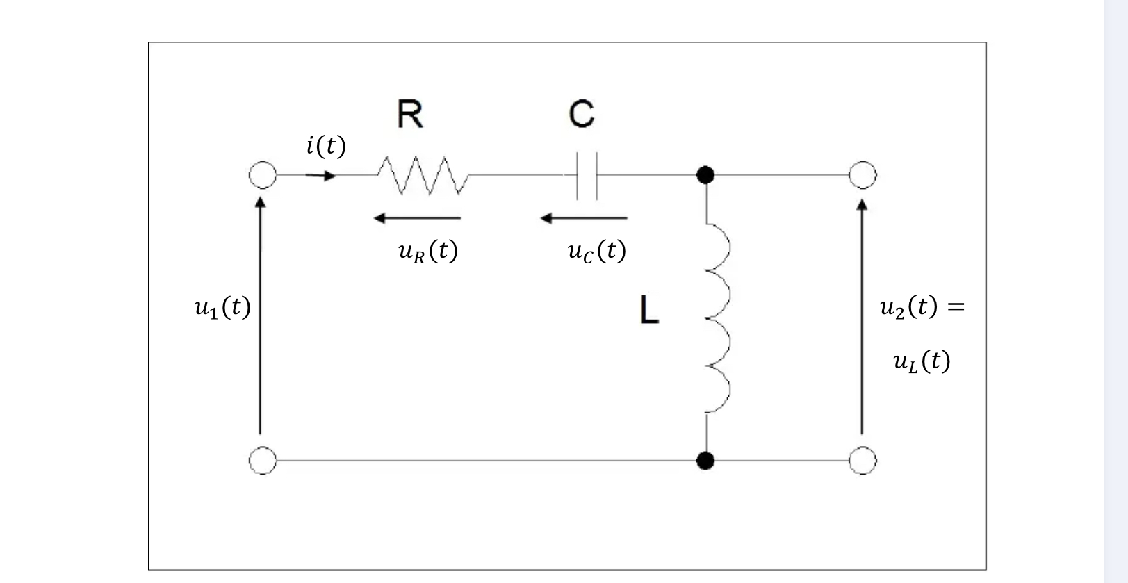 Solved transfer function RLC | Chegg.com