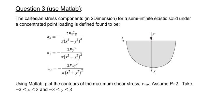 Solved The cartesian stress components (in 2Dimension) for a | Chegg.com