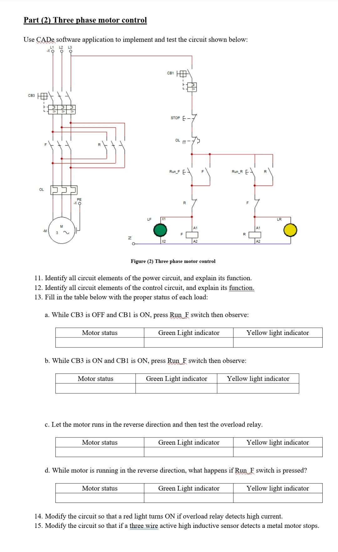 Solved Use CADe software application to implement and test | Chegg.com