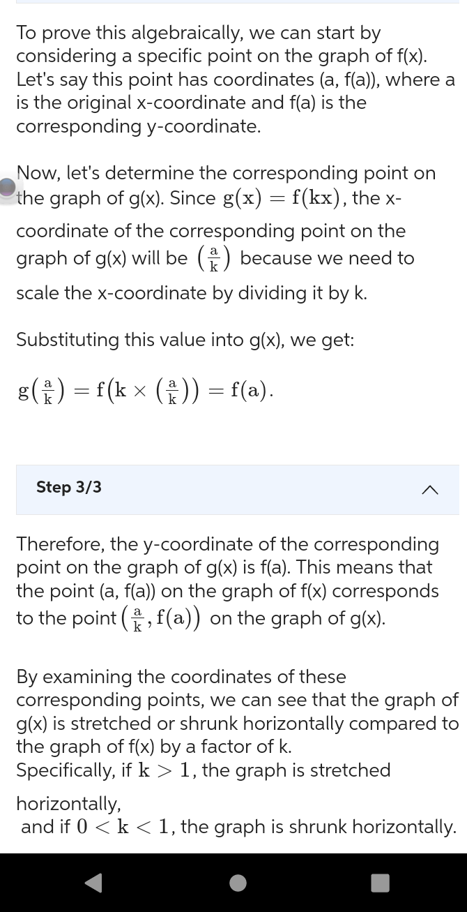 Solved This is mathematical or algebraic proof of the | Chegg.com