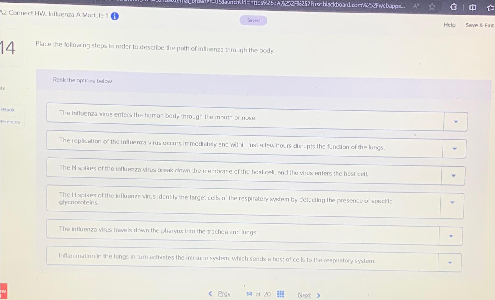 Solved Connect HW: Influenza A Module 1 ﻿iHelpSave & | Chegg.com