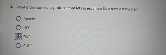 Solved What is the name of a protocol that lets users share | Chegg.com