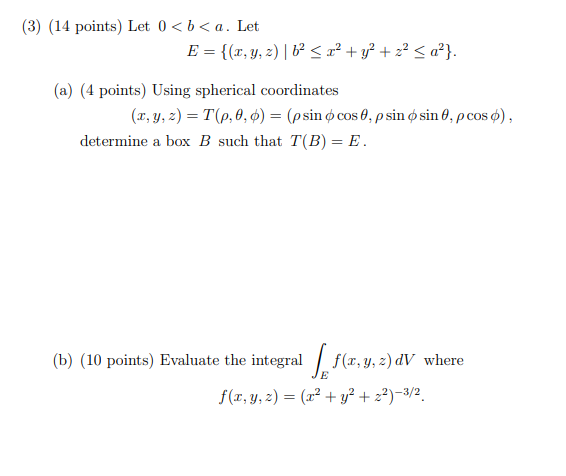 Solved (3) (14 ﻿points) ﻿Let | Chegg.com
