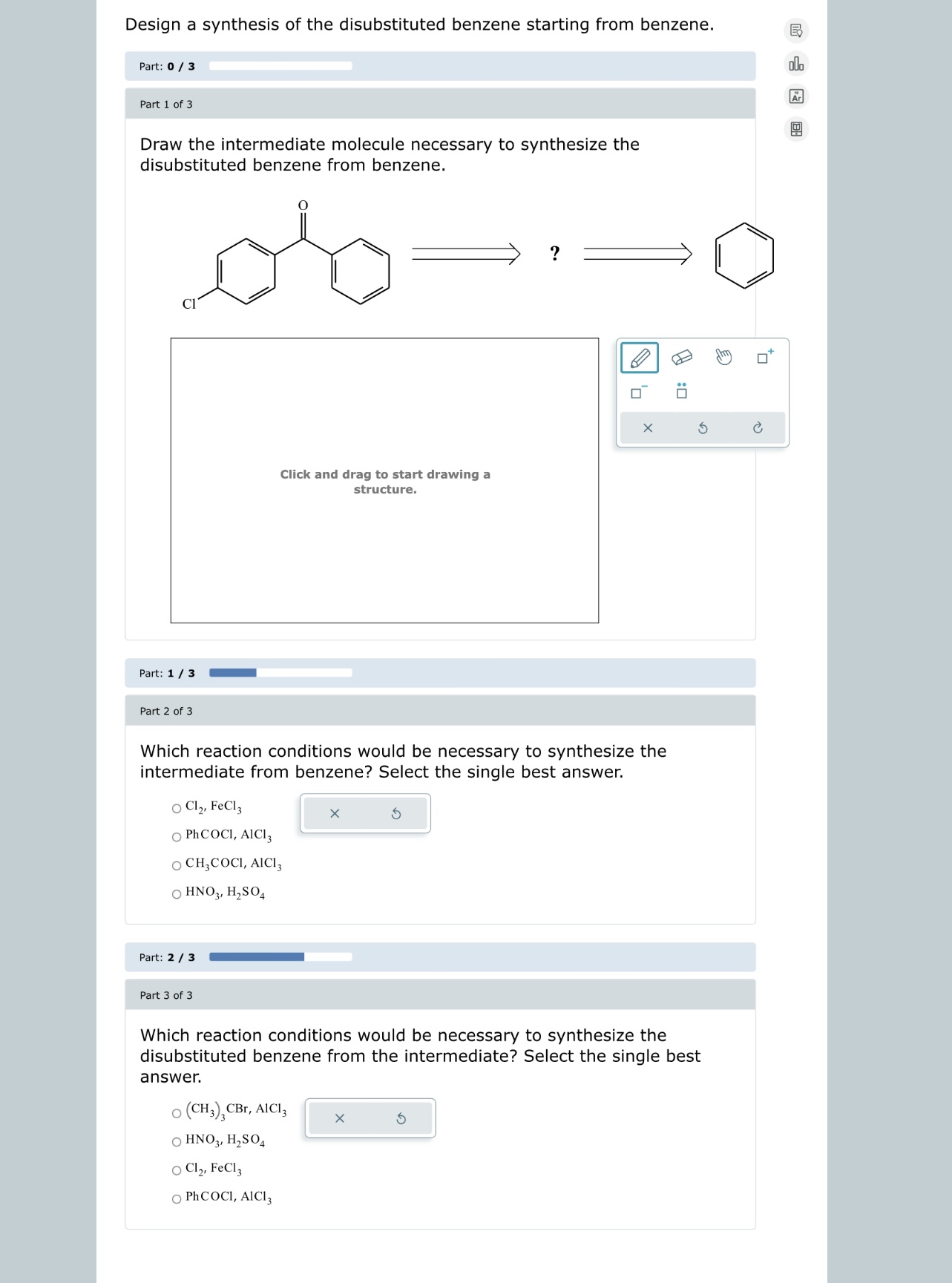 Solved Design a synthesis of the disubstituted benzene | Chegg.com