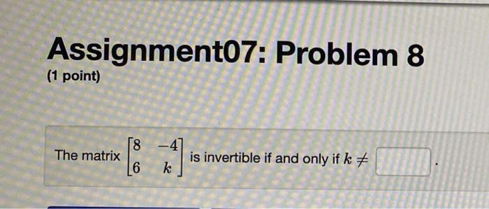 Solved Assignment07: Problem 3 (1 point) Give an example of | Chegg.com