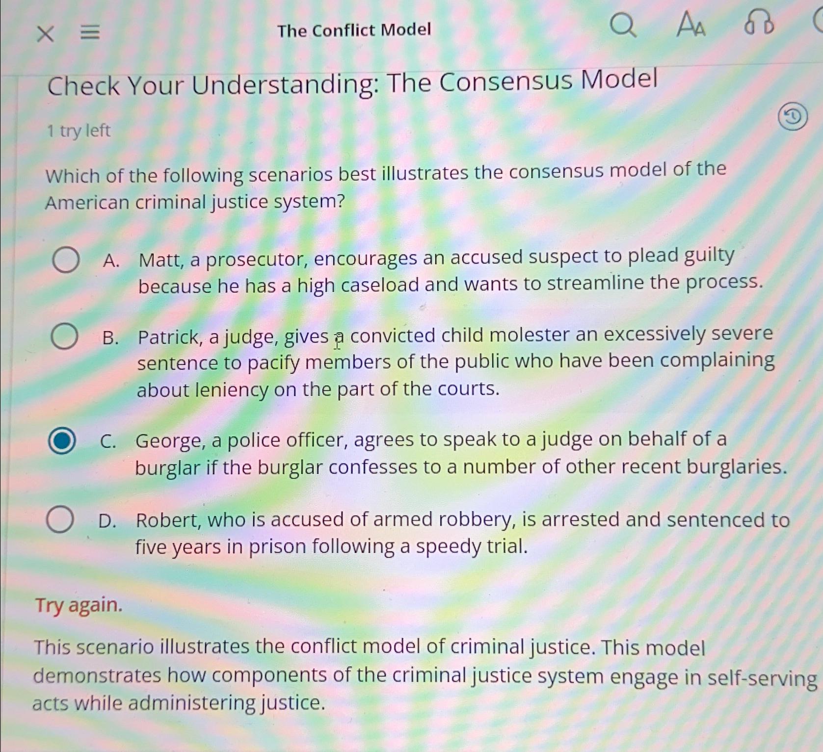 Solved The Conflict ModelCheck Your Understanding: The | Chegg.com