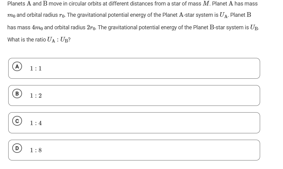 Solved Planets A and B ﻿move in ﻿circular orbits at | Chegg.com